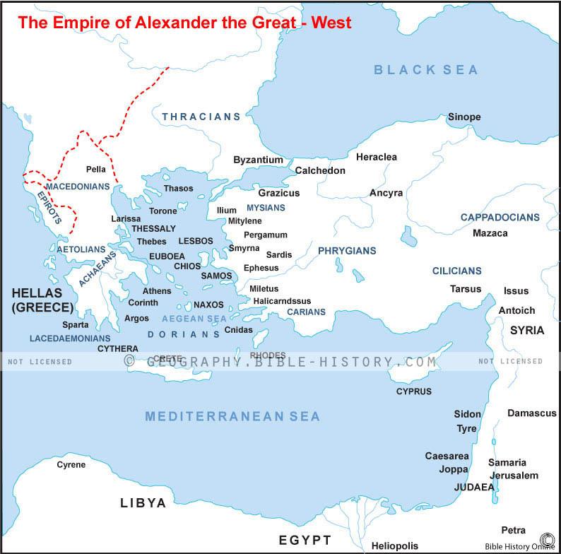 Alexander the Great's Empire on the West - Basic Map (72 DPI) 1-Year ...
