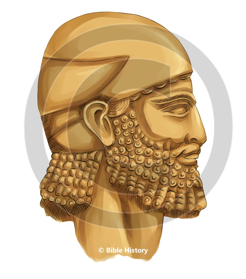 Assyrian Head - Bible Illustration (72 DPI) 1-Year License - Bible Maps ...