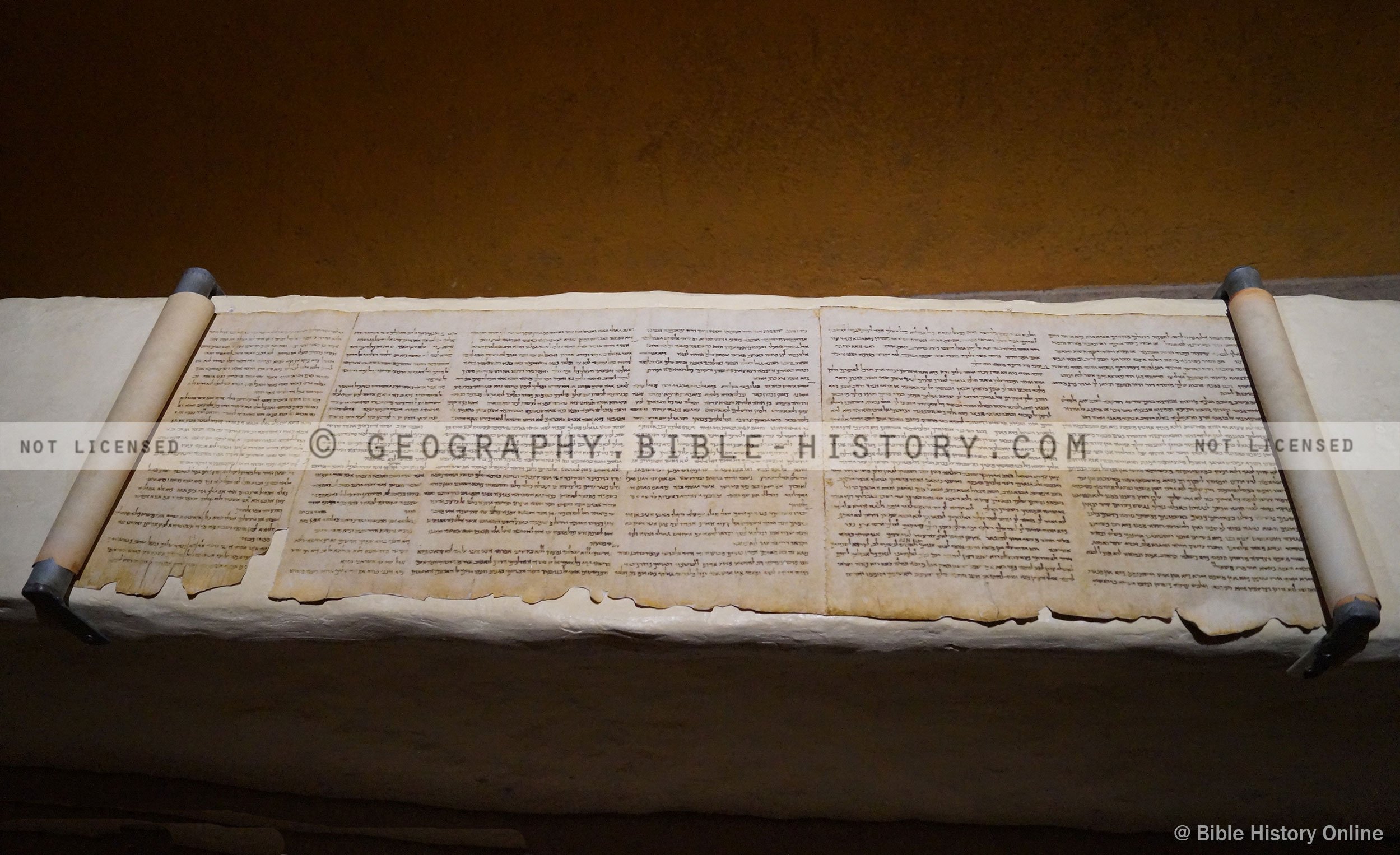 Dead Sea Scroll (72 DPI) 1-Year License - Bible Maps and Images