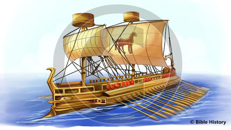 Greek Ship - Bible Illustration (72 DPI) 1-Year License - Bible Maps ...