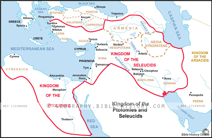 Kingdom of Ptolemies and Seleucids - Basic Map (72 DPI) 1-Year License ...