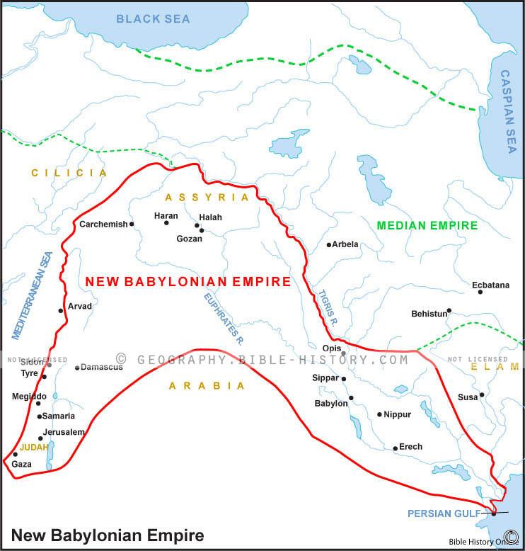 Lamentations New Babylonian Empire - Basic Map (72 DPI) 1-Year License ...