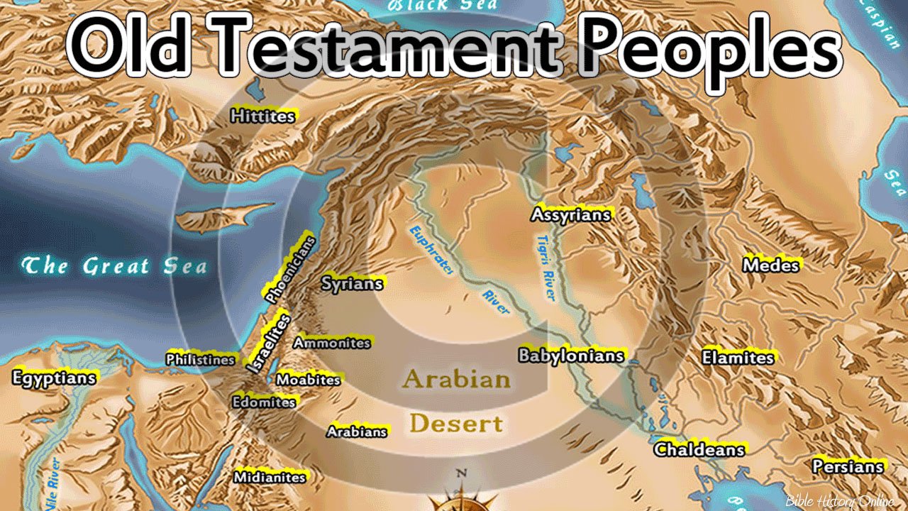 Old Testament Peoples - Color Map (72 DPI) 1-Year License - Bible Maps ...