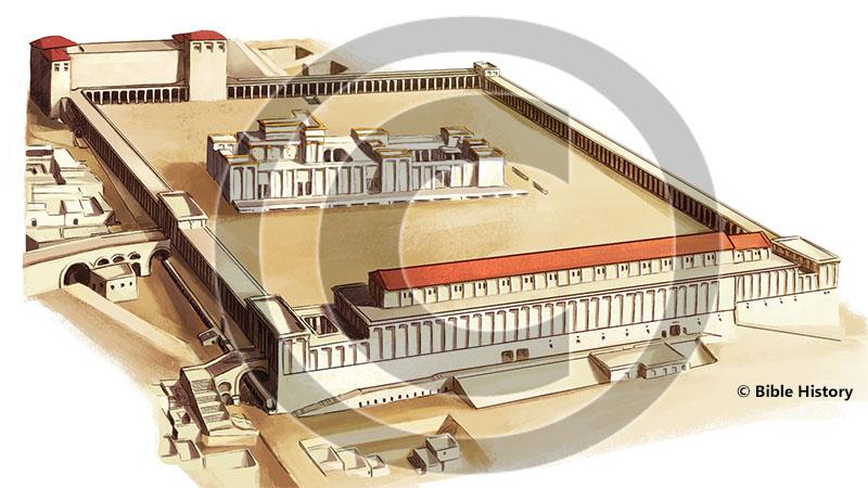 Temple Of Herod The Great Bible Illustration 72 Dpi 1 Year License Bible Maps And Images