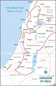 I Samuel Kingdom Saul - Basic Map (72 DPI) 1-Year License - Bible Maps ...