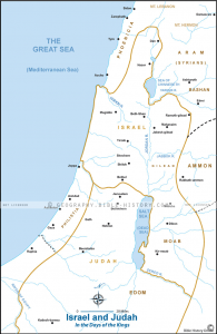 Israel and Judah - Basic Map (72 DPI) 1-Year License - Bible Maps and ...