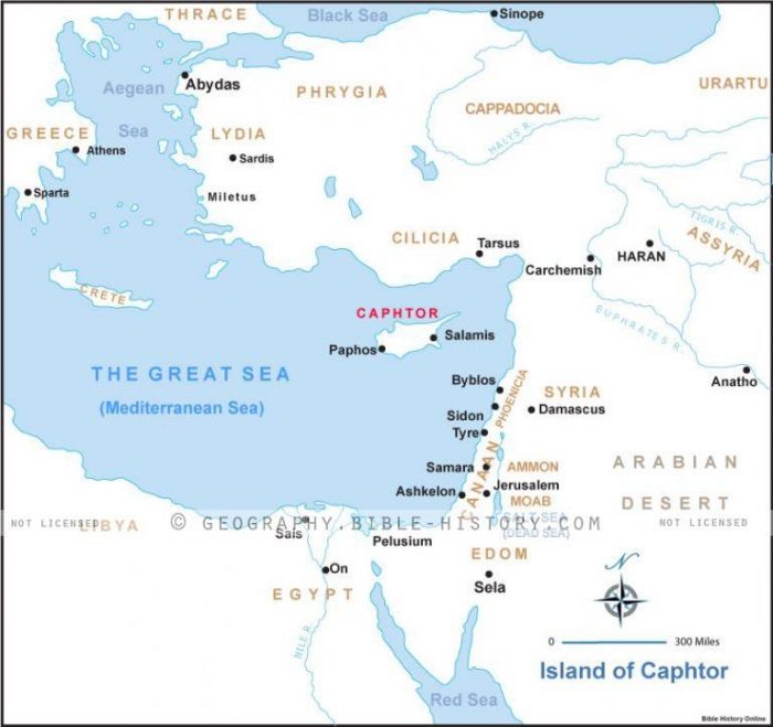 Deuteronomy Island of Caphtor - Basic Map (72 DPI) 1-Year License ...