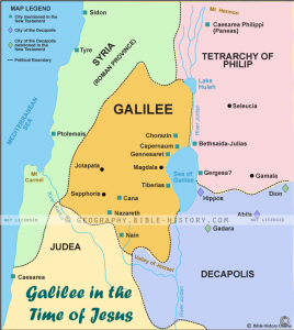 Galilee in the Time of Jesus - Color Map (72 DPI) 1-Year License ...