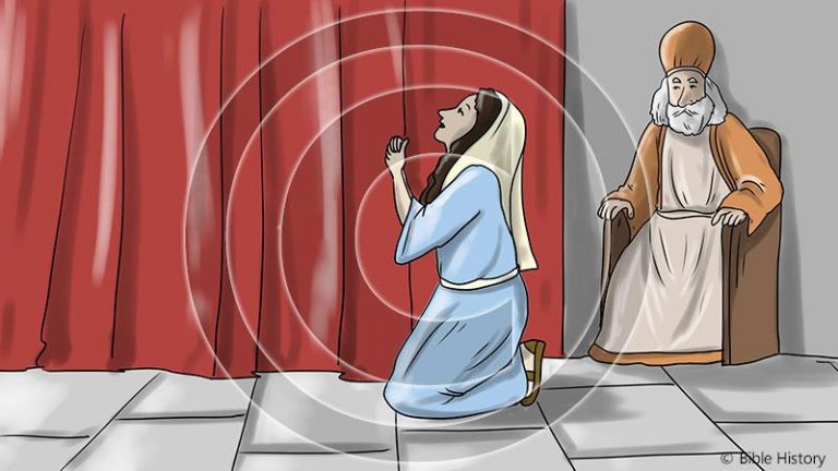 Hannah Praying - Bible Illustration (72 DPI) 1-Year License - Bible ...