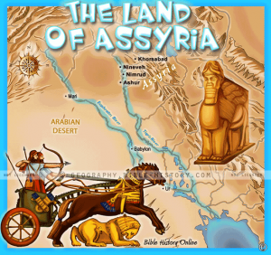 Land of Ancient Assyria - Topo Color Map (72 DPI) 1-Year License ...