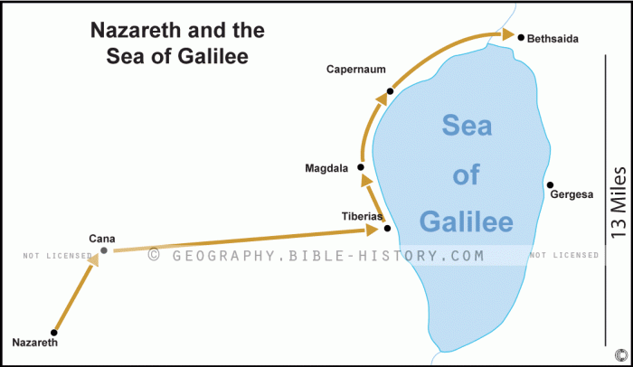 Mark Nazareth Sea of Galilee - Basic Map (72 DPI) 1-Year License ...