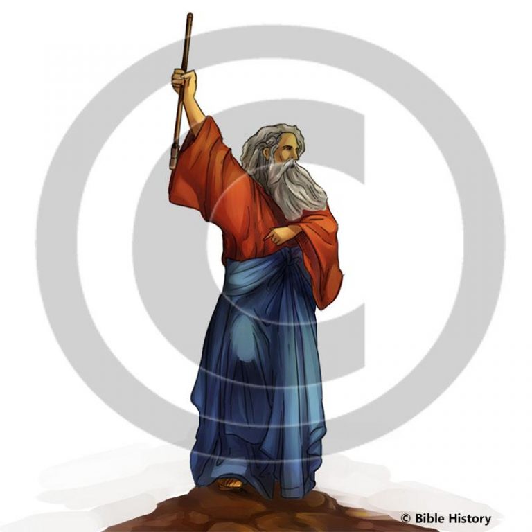 Moses - Bible Illustration (72 DPI) 1-Year License - Bible Maps and Images