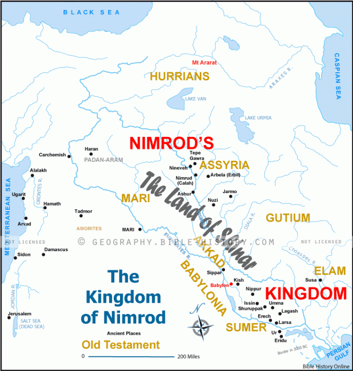 The Kingdom of Nimrod - Basic Map (72 DPI) 1-Year License - Bible Maps ...