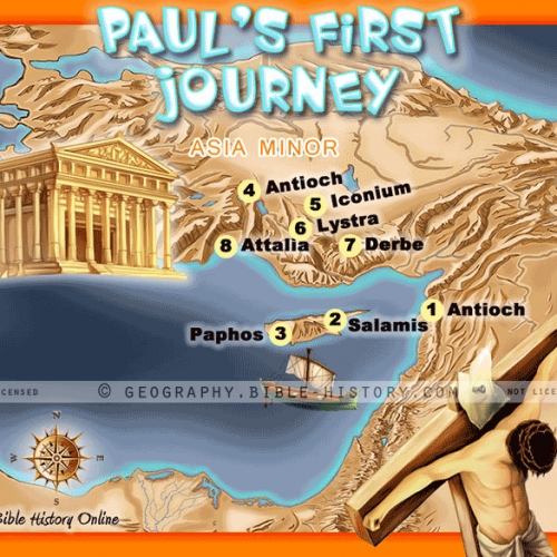 Daniel and the Lions Den - Topo Color Map (Hi-Res. Download) 1-Year ...