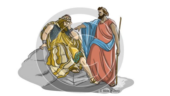 Prophet Speaking to the King - Bible Illustration (72 DPI) 1-Year ...