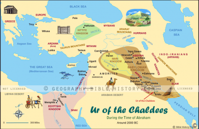 Ur of the Chaldees Color Map (72 DPI) 1-Year License - Bible Maps and ...